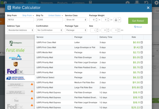 USPS Shipping Calculator - ShipStation